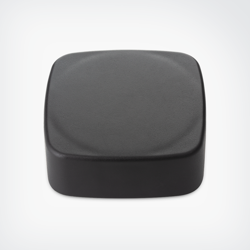 Square Smooth Sided Foil Lined Matte Black | ebottles-store