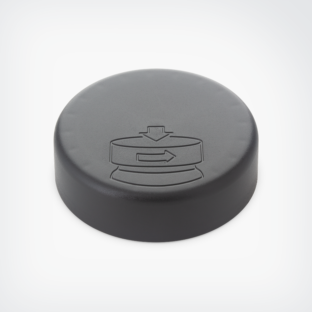 Smooth Sided Rounded Edge Debossed Pictorial PE Lined Matte Black ...